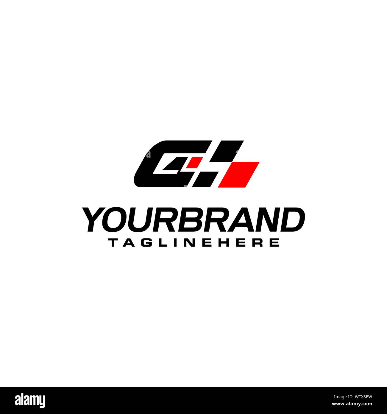 Auto speed letter G with race element logo template vector Stock Vector ...