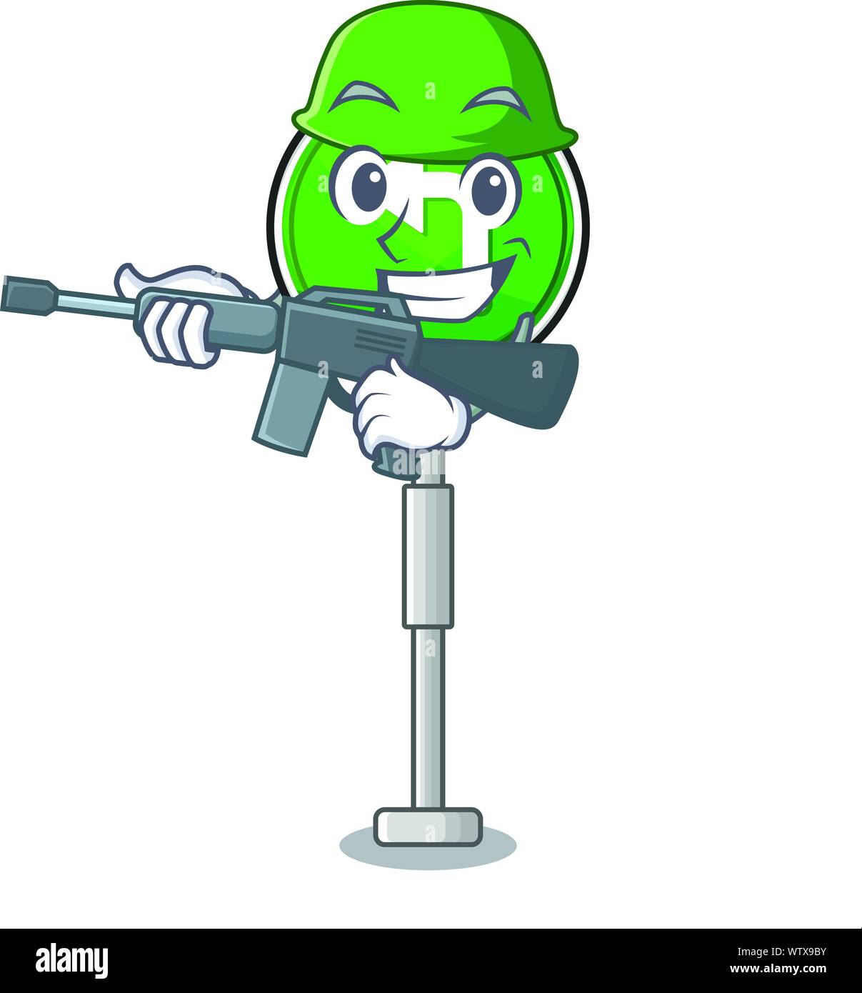 Army turn left isolated with the cartoon Stock Vector Image & Art - Alamy