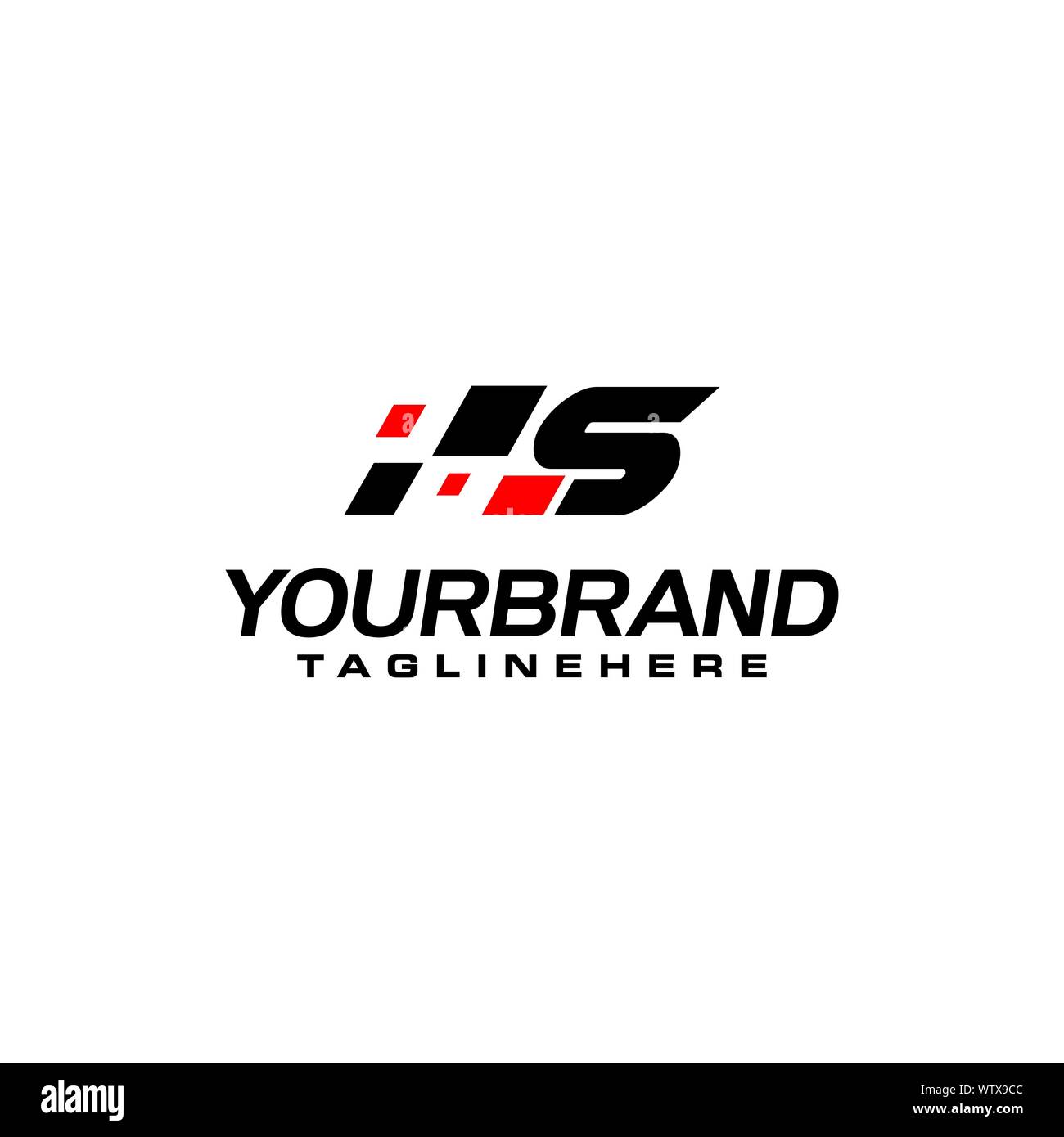 Auto speed letter S with race element logo template vector Stock Vector ...