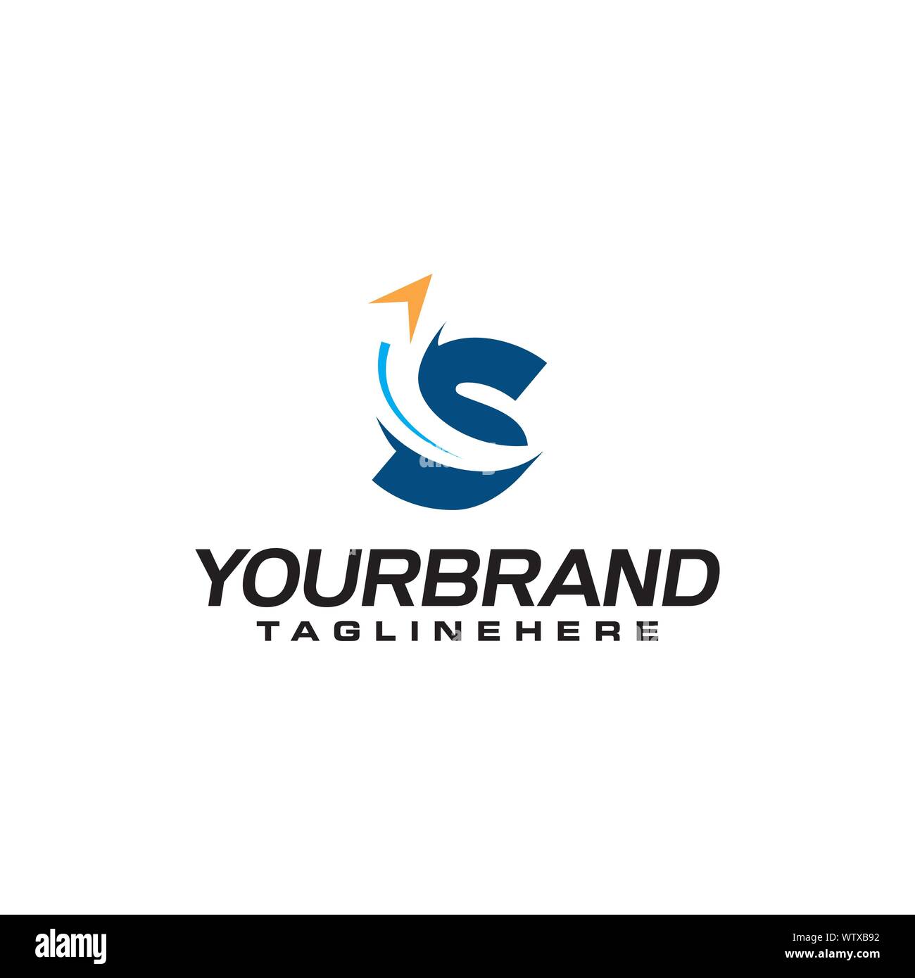 S airplane logo Stock Vector Images - Alamy