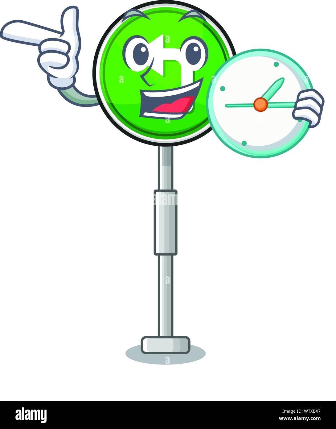 Pole on road side Stock Vector Images - Alamy