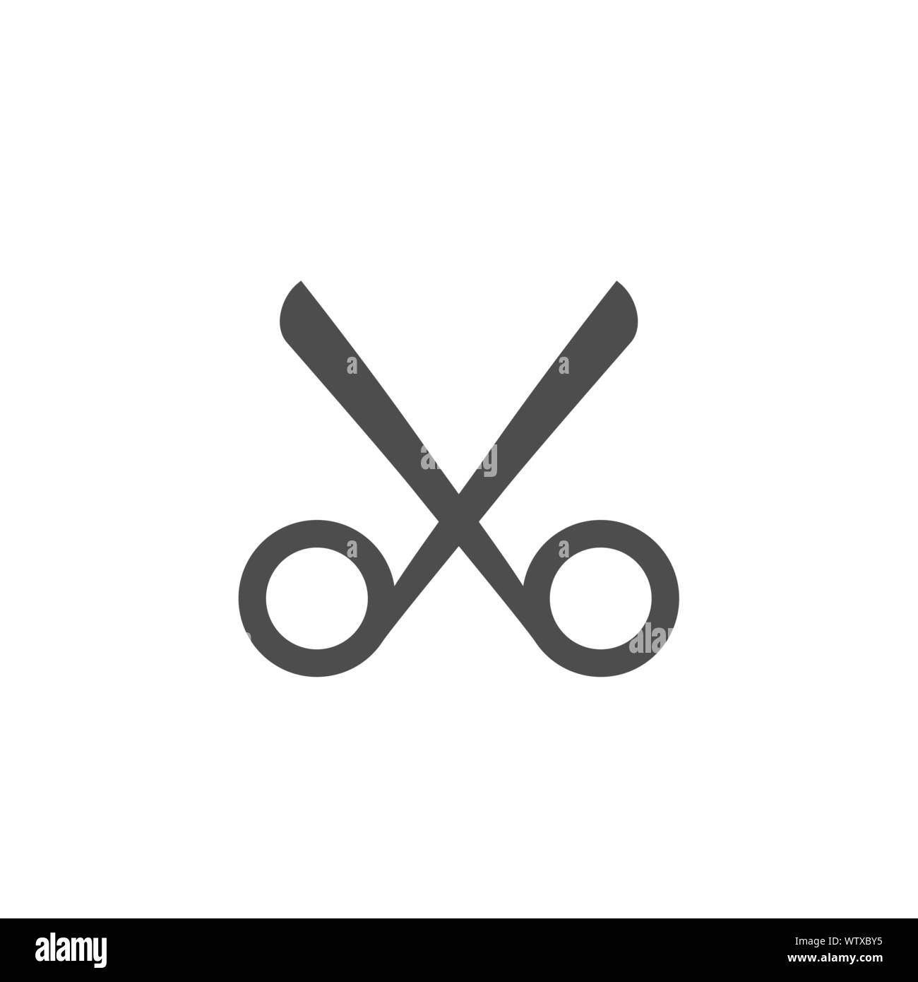 Scissors icon. Barber shop sign symbol, Vector illustration Stock ...