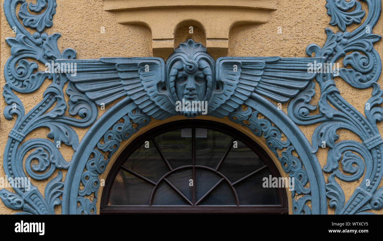 Art Nouveau Old Riga, Latvia Stock Photo - Alamy