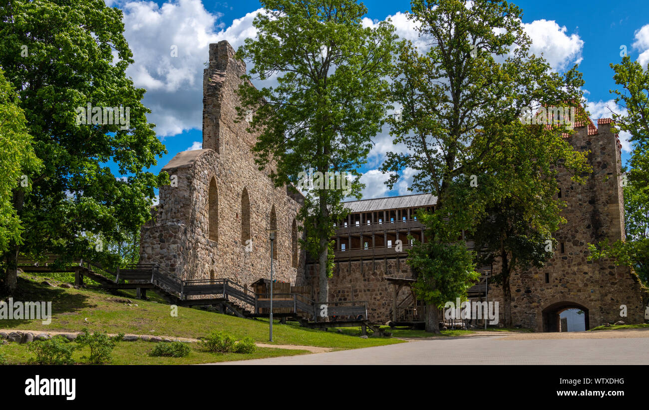 Old sigulda castle hi-res stock photography and images - Alamy