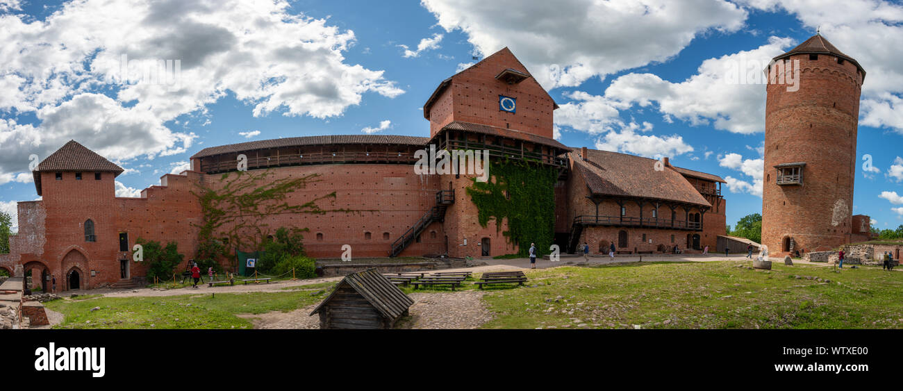 Turaida Castle Panorama Stock Photo - Alamy