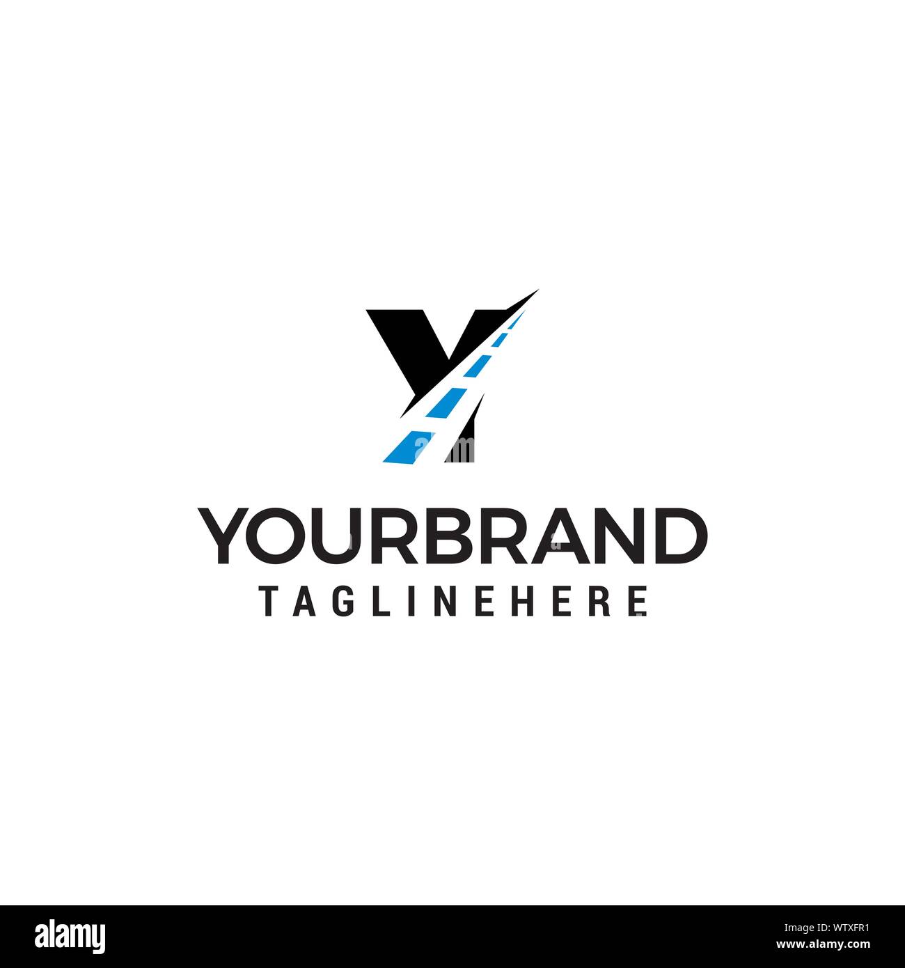 Y letter road way logo creative design template Stock Vector Image ...