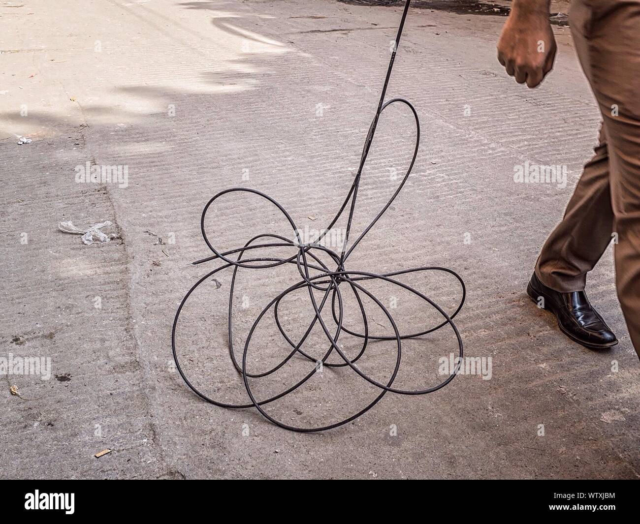 Walking the wire hi-res stock photography and images - Alamy