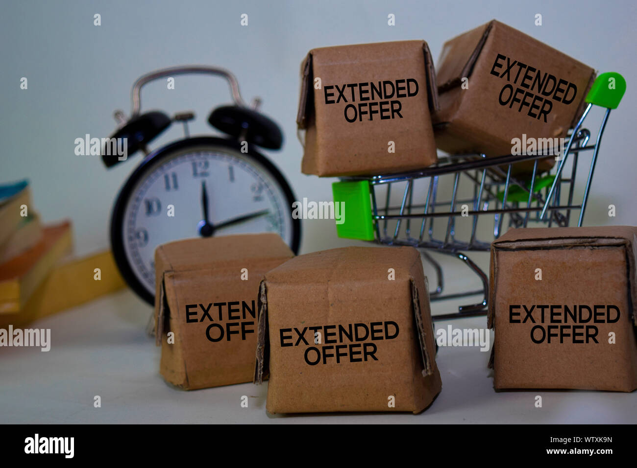 Extended Offer Text in small boxes and shopping cart. Concepts about ...