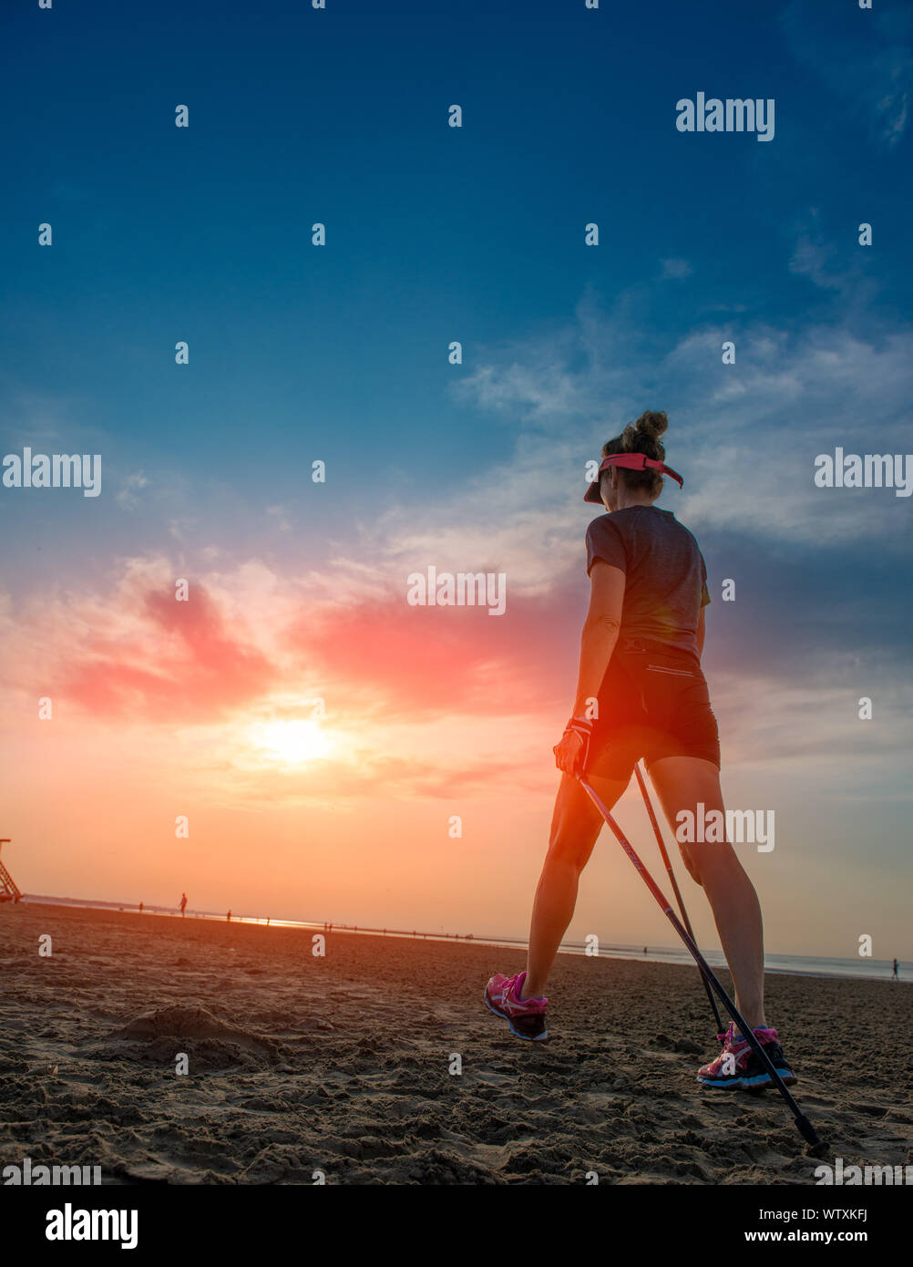 Woman stride walking hi-res stock photography and images - Alamy