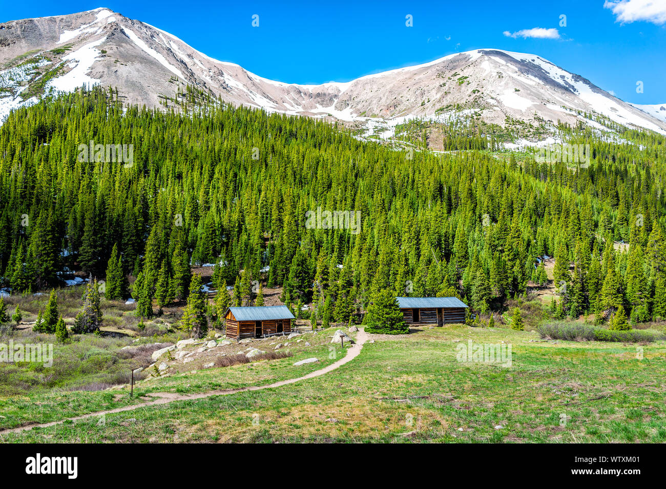 Independence Pass mining townsite buildings in White River National ...