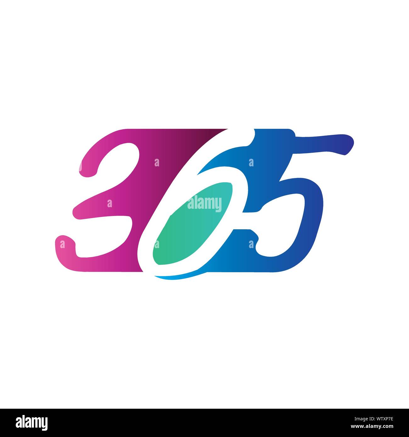 Modern 365 infinity logo icon design illustration vector Stock Vector ...