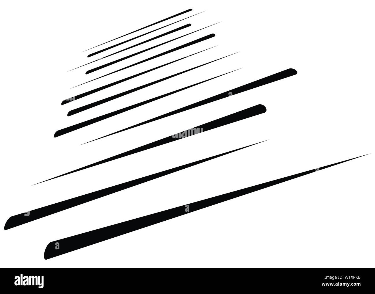 3d lines pattern in perspective. Oblique, slanting stripes. Diminishing ...