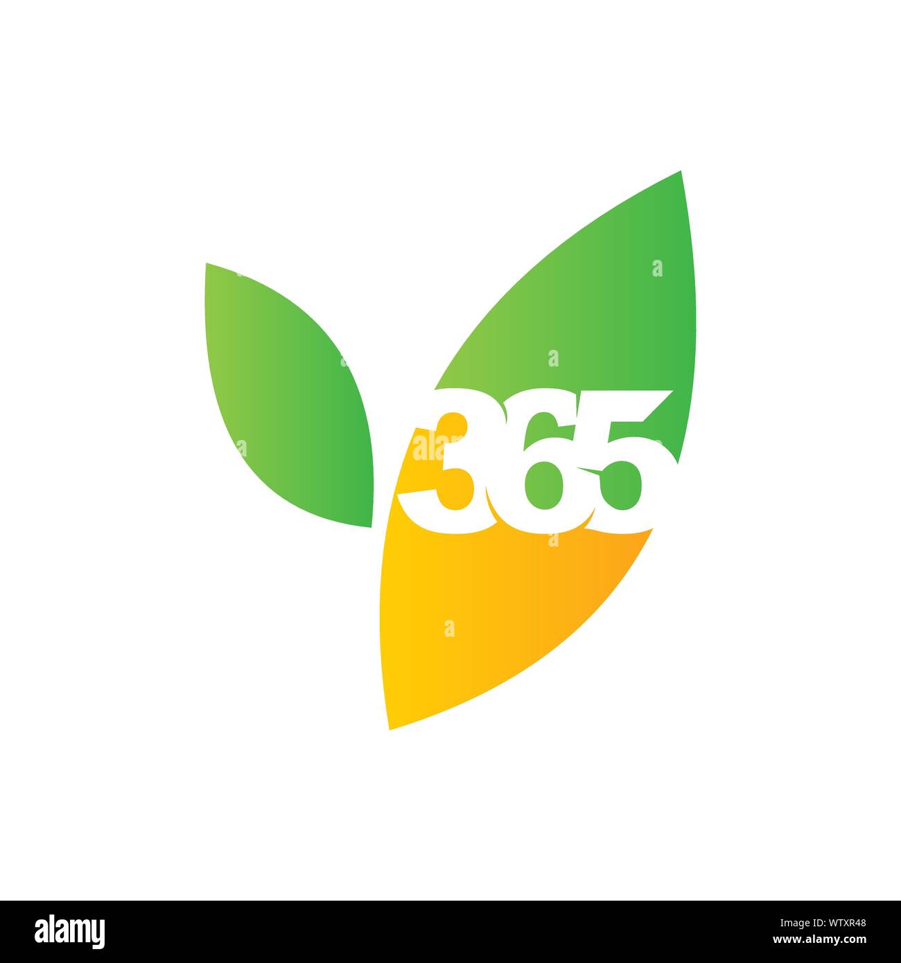 leaf farm 365 infinity logo icon design illustration vector Stock ...