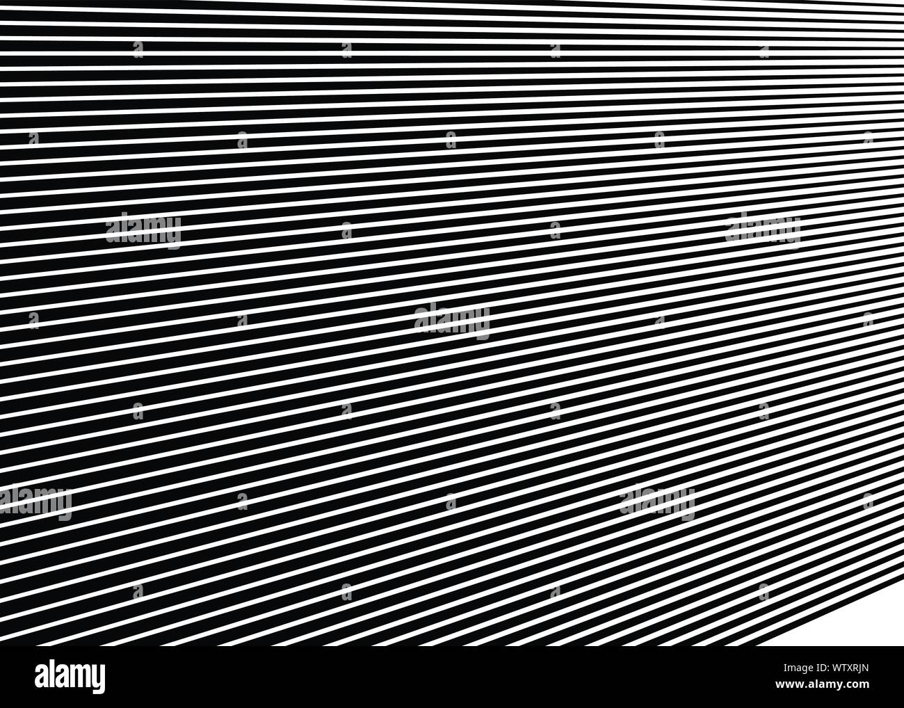 3d lines pattern in perspective. Oblique, slanting stripes. Diminishing ...