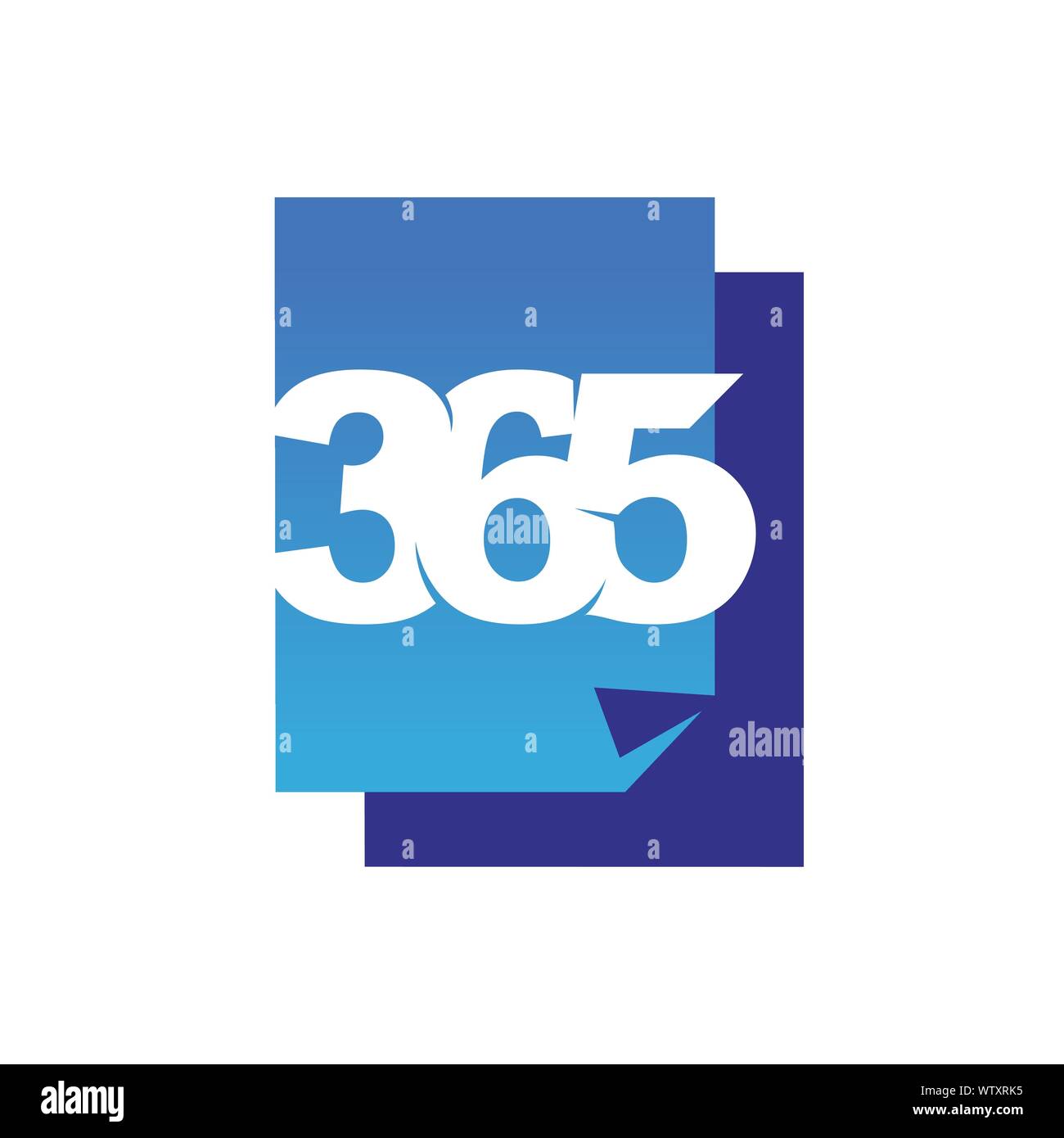 paper document 365 infinity logo icon design illustration vector Stock ...