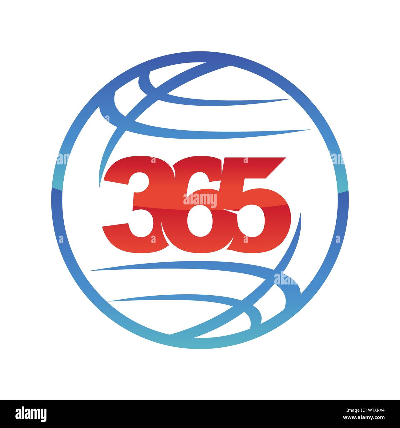 world global 365 infinity logo icon design illustration vector Stock ...