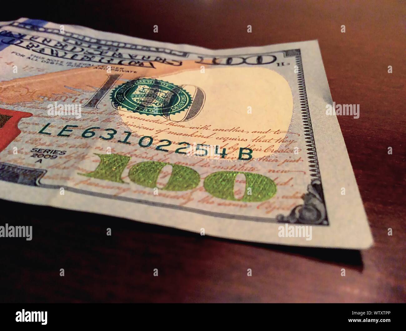Hundred Dollar Bill High Resolution Stock Photography and Images - Alamy