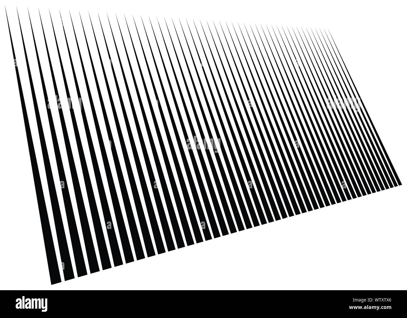 3d lines pattern in perspective. Oblique, slanting stripes. Diminishing ...