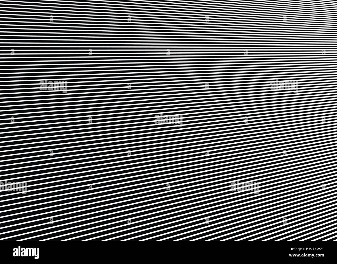 3d lines pattern in perspective. Oblique, slanting stripes. Diminishing ...