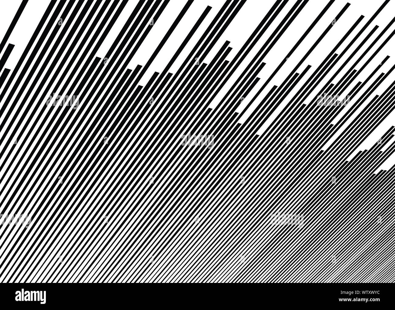 3d lines pattern in perspective. Oblique, slanting stripes. Diminishing ...
