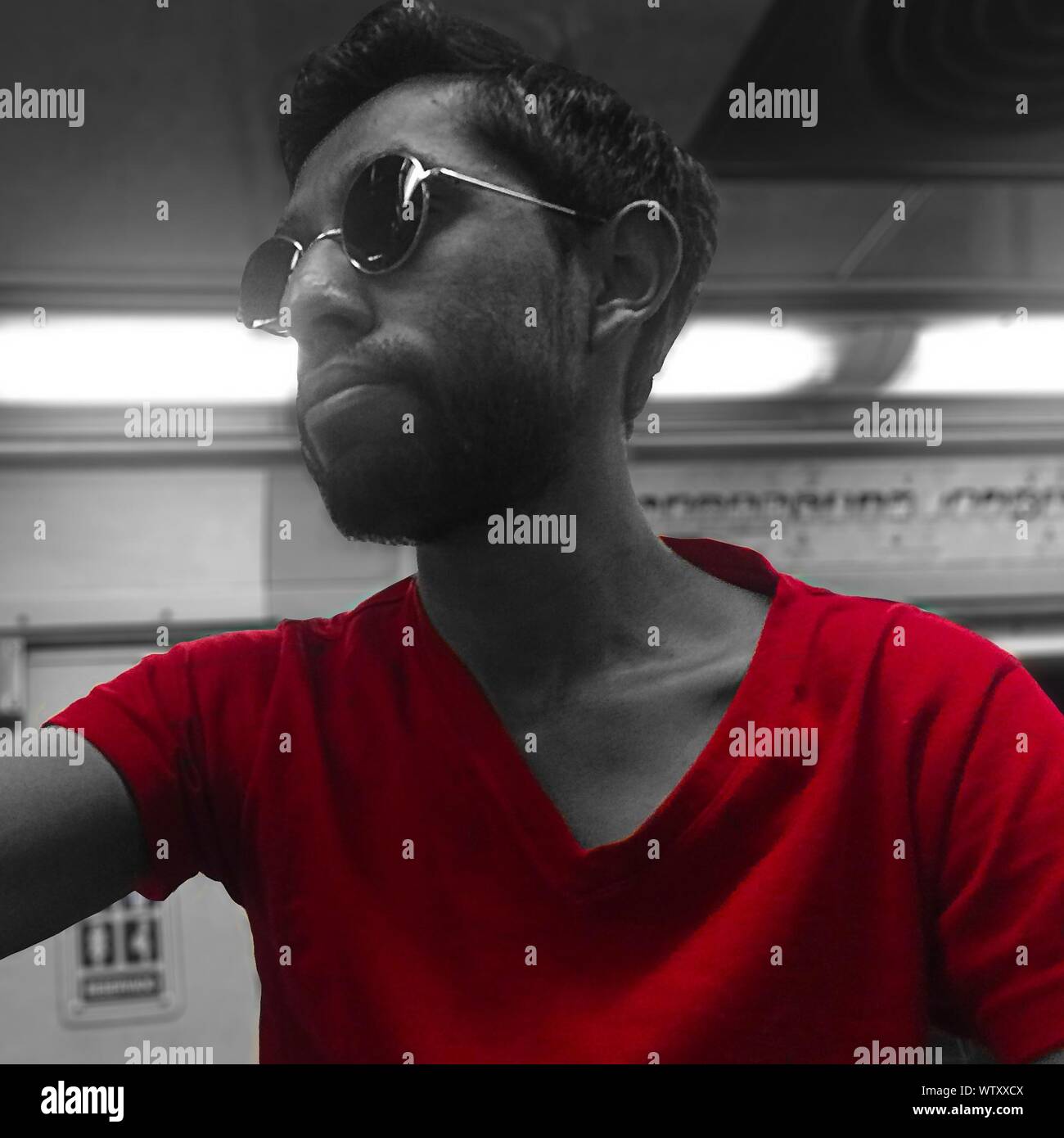 Wearing red t shirt hi-res stock photography and images - Alamy