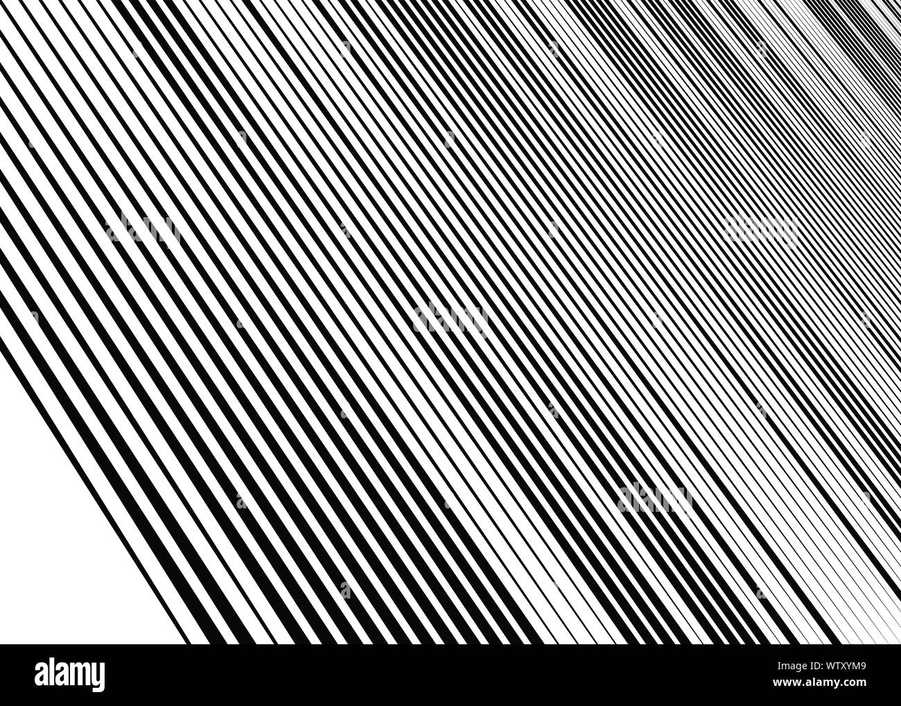 3d lines pattern in perspective. Oblique, slanting stripes. Diminishing ...