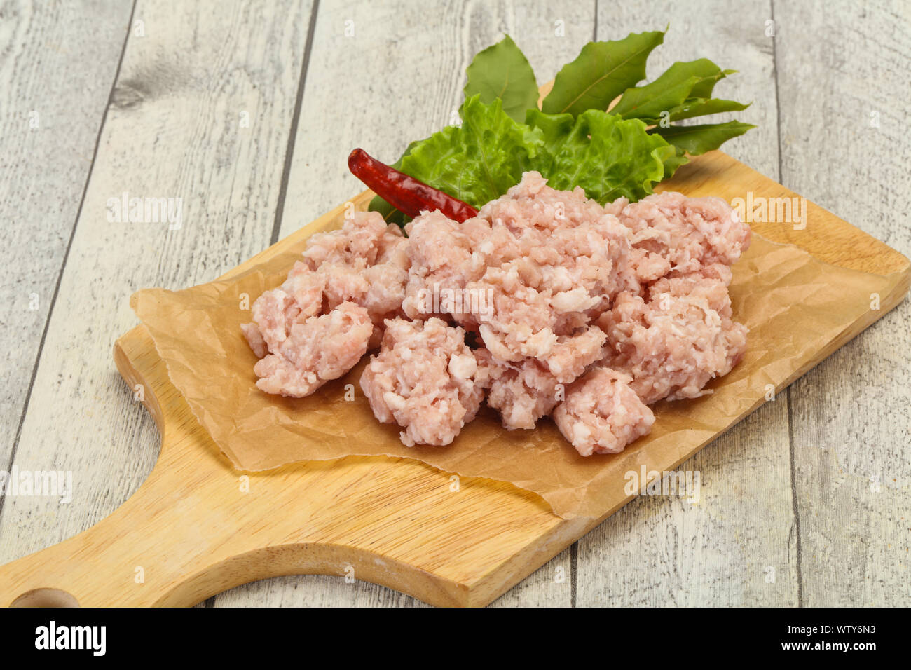 Homemade pork minced meat ready for cooking Stock Photo - Alamy