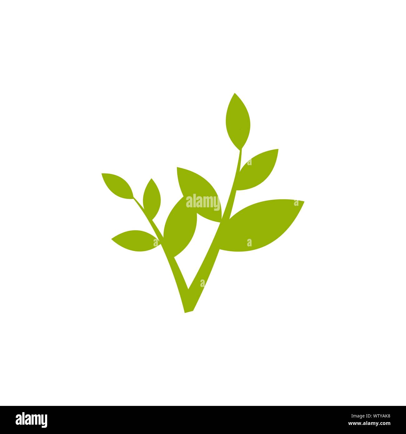 Plant sprout graphic design template vector isolated Stock Vector Image ...