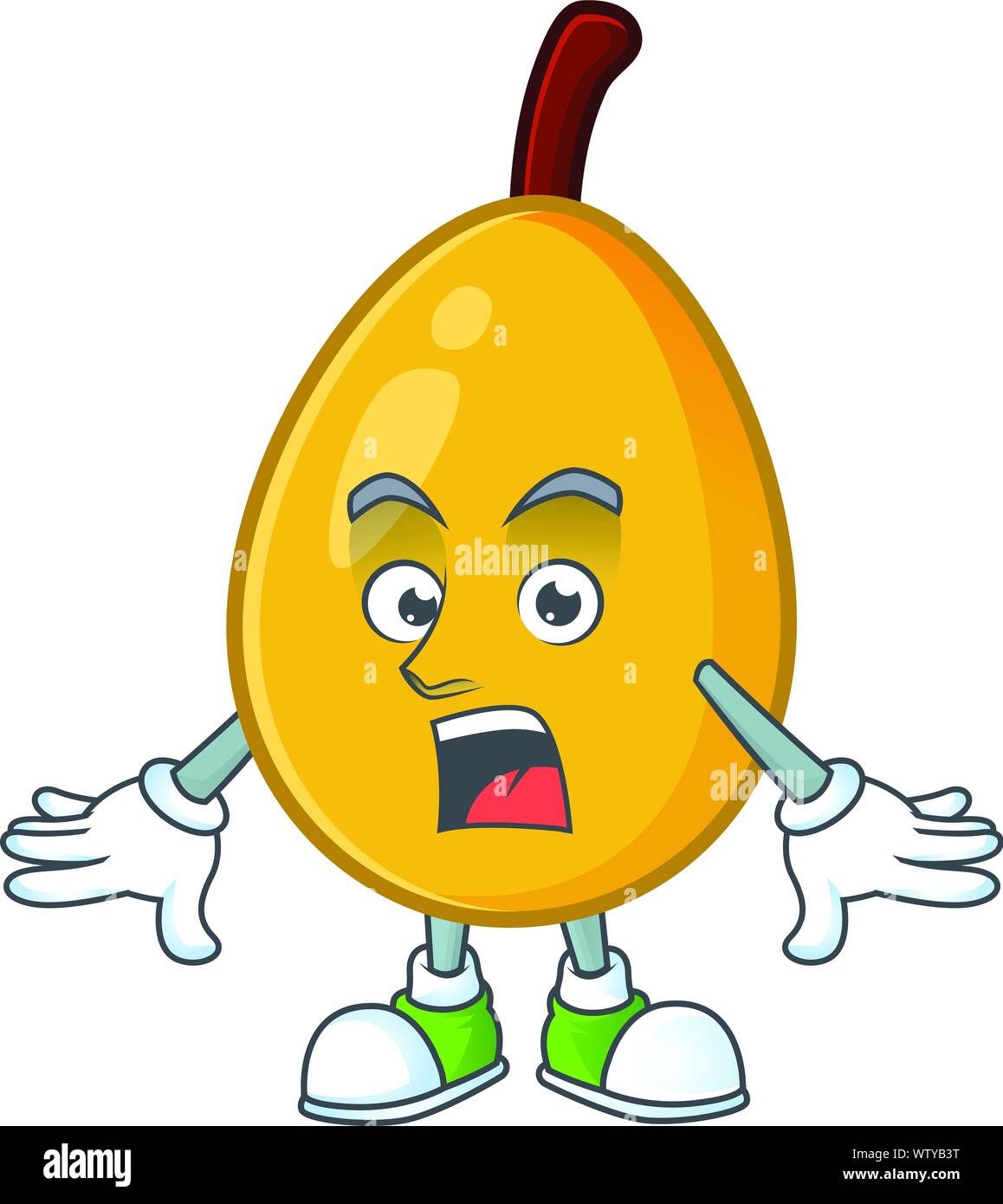 Surprised loquat cartoon mascot for diet food Stock Vector Image & Art ...