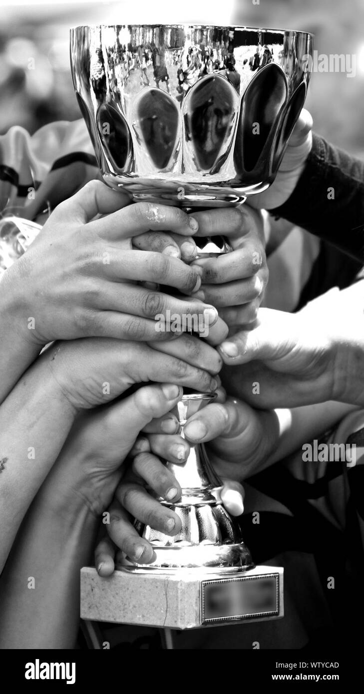 Hands trophy hi-res stock photography and images - Alamy