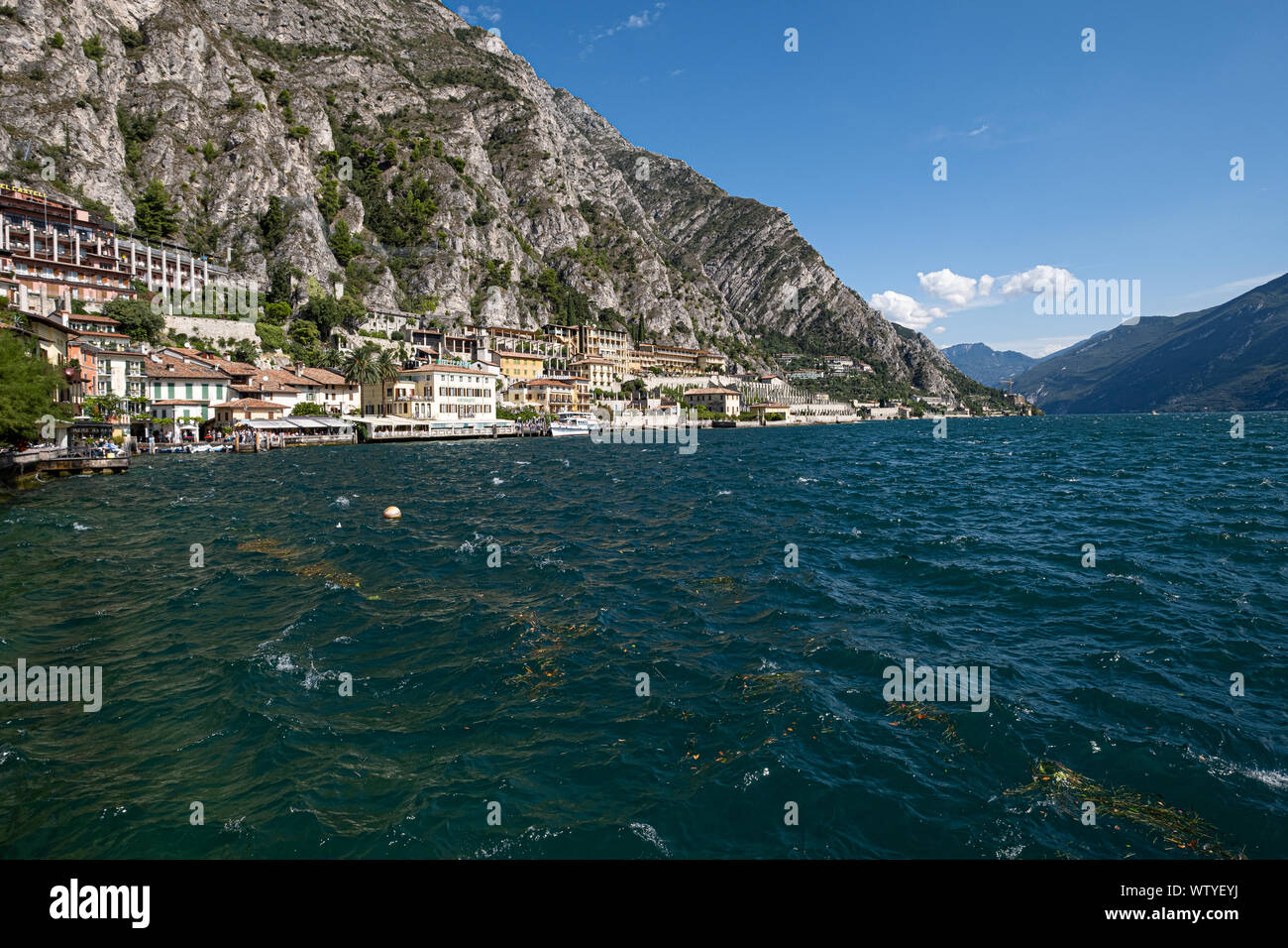 Italy, Lake Garda, Limone, Panorama Stock Photo - Alamy