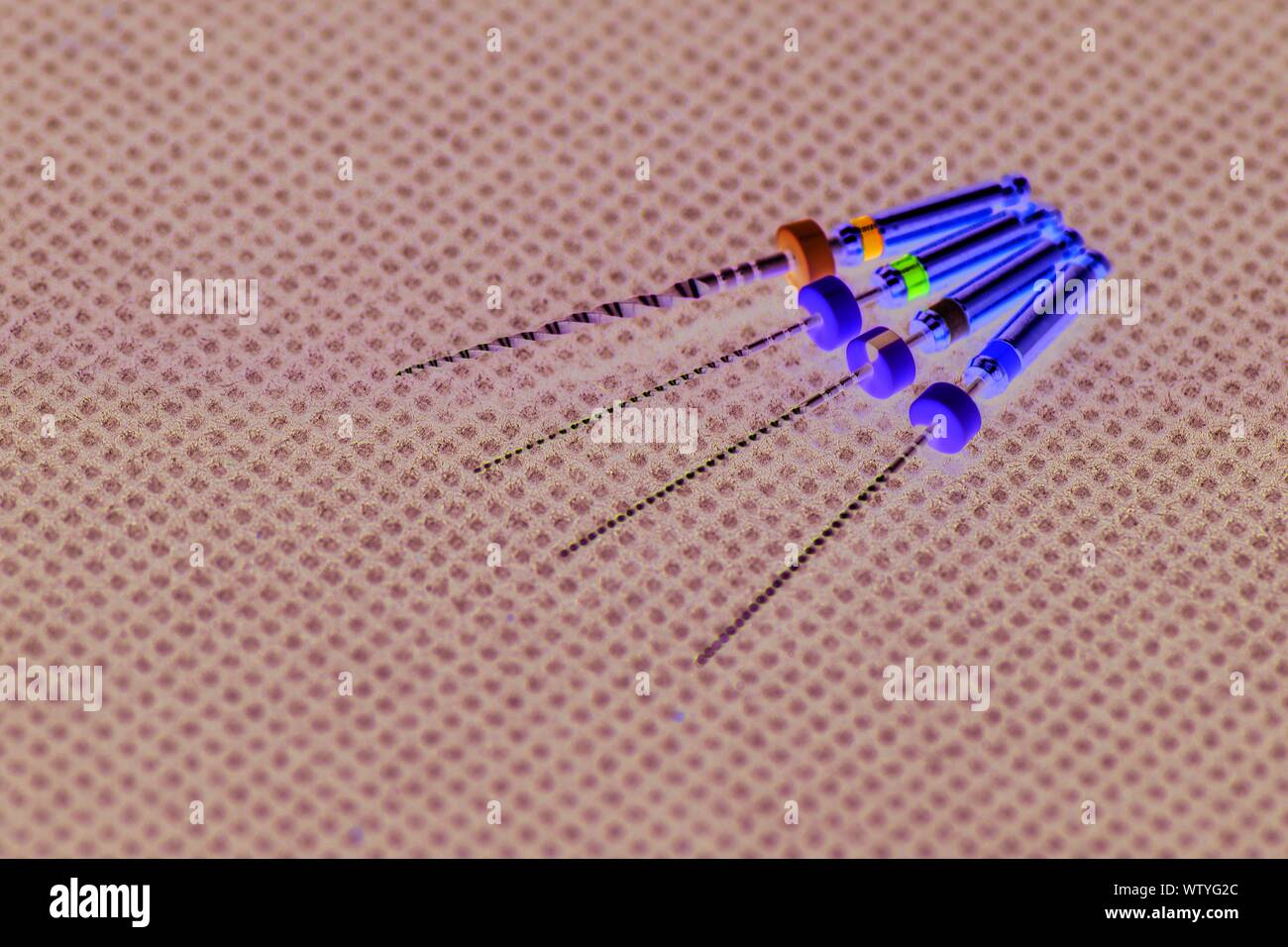 endodontic needles for the treatment of pulpitis and tooth roots close ...