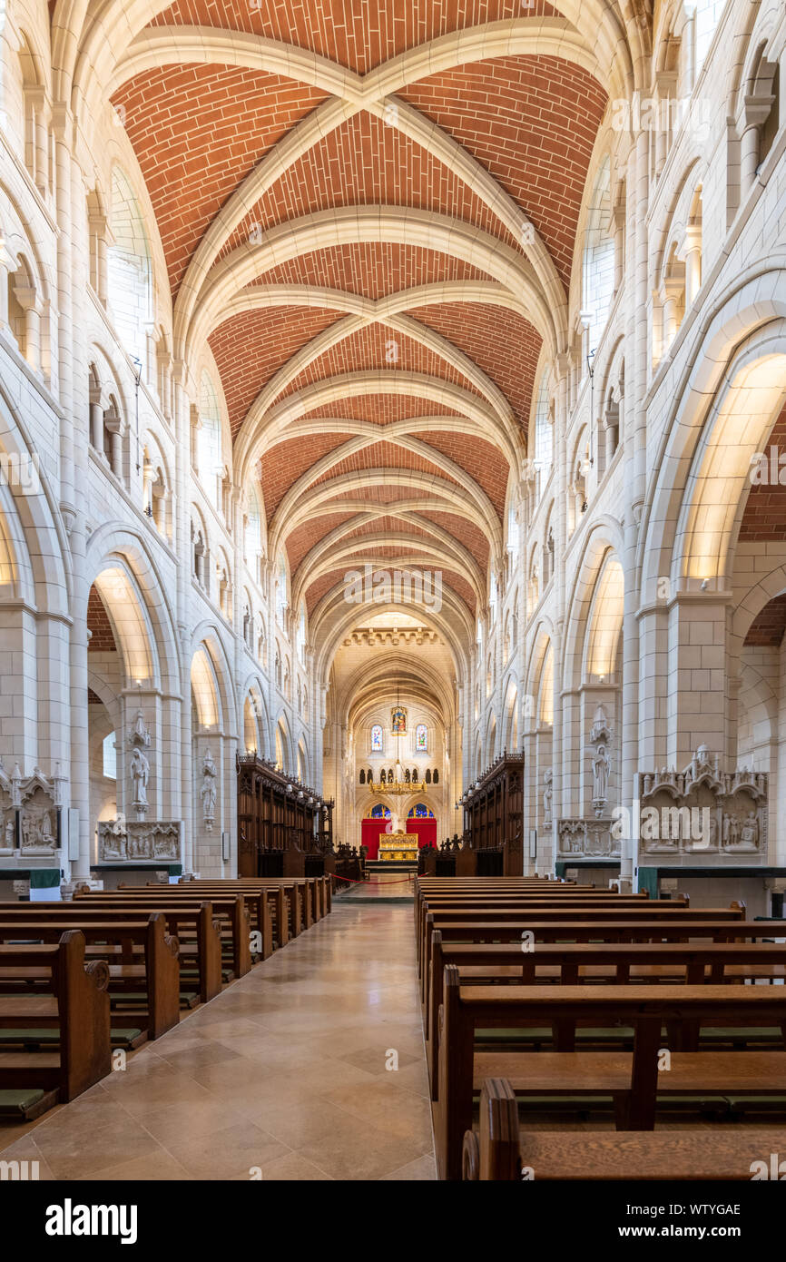 Buckfast Abbey Interior Stock Photo - Alamy