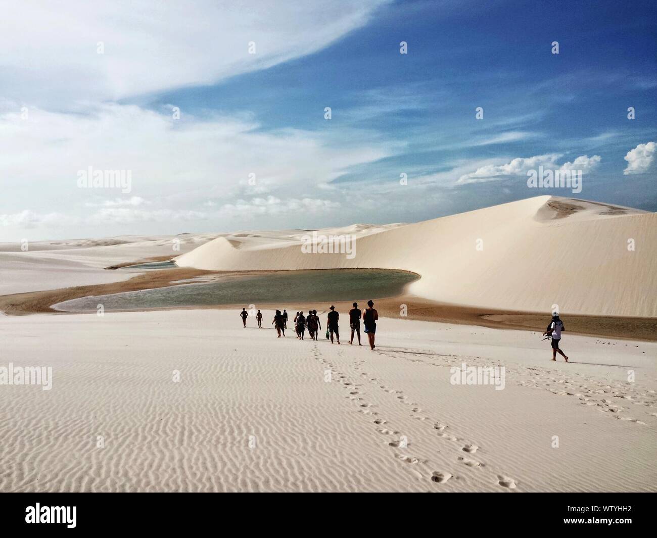 People walking on dune hi-res stock photography and images - Alamy