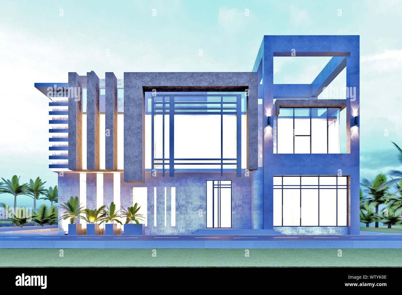 3d render building exterior hi-res stock photography and images - Alamy