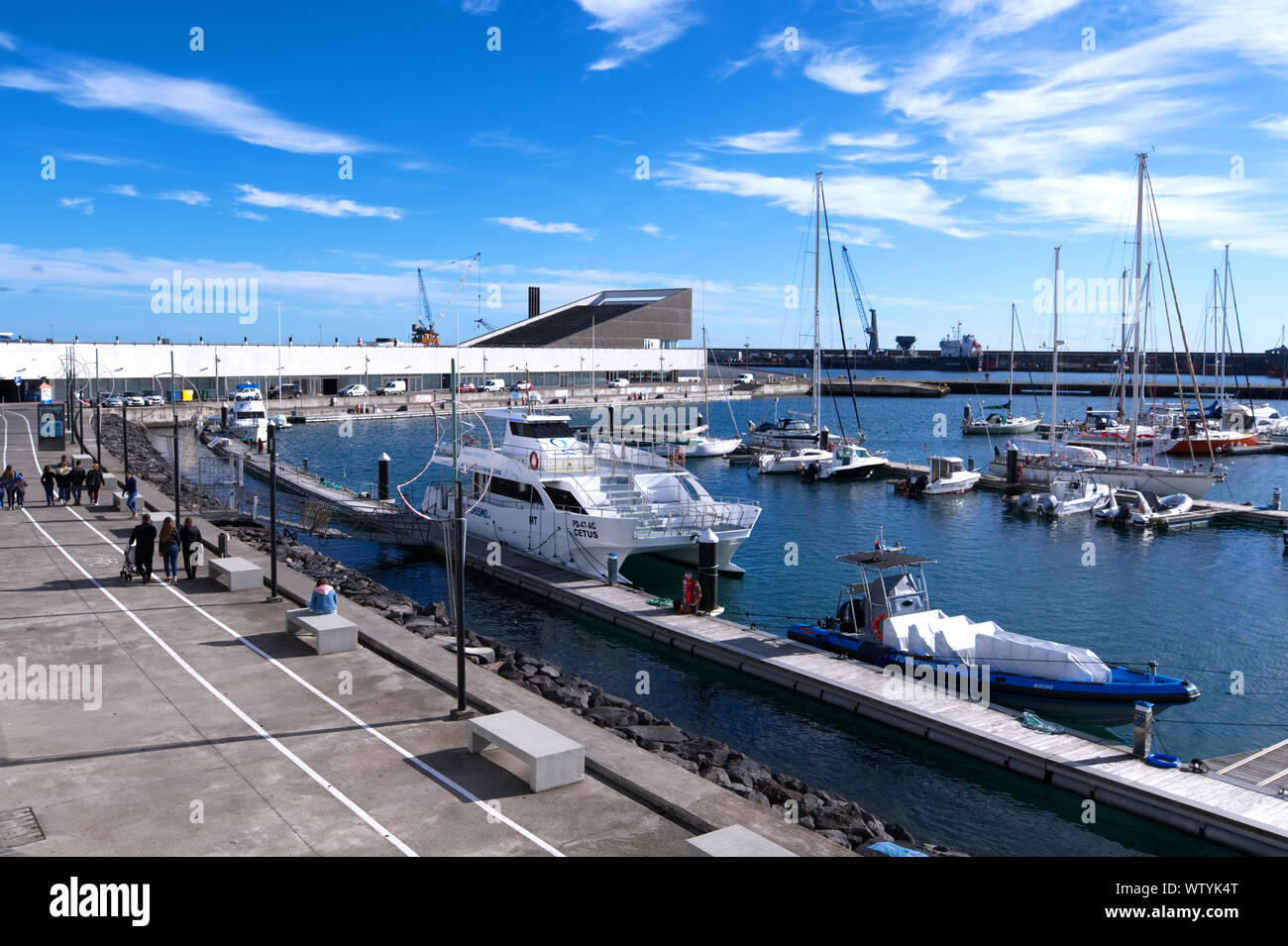 Ponta Delgada Marina, Azores Stock Photo - Alamy