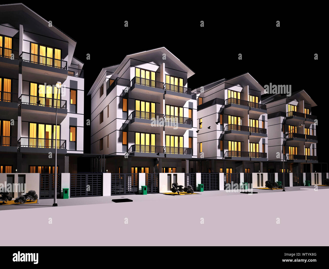 3d render building exterior hi-res stock photography and images - Alamy