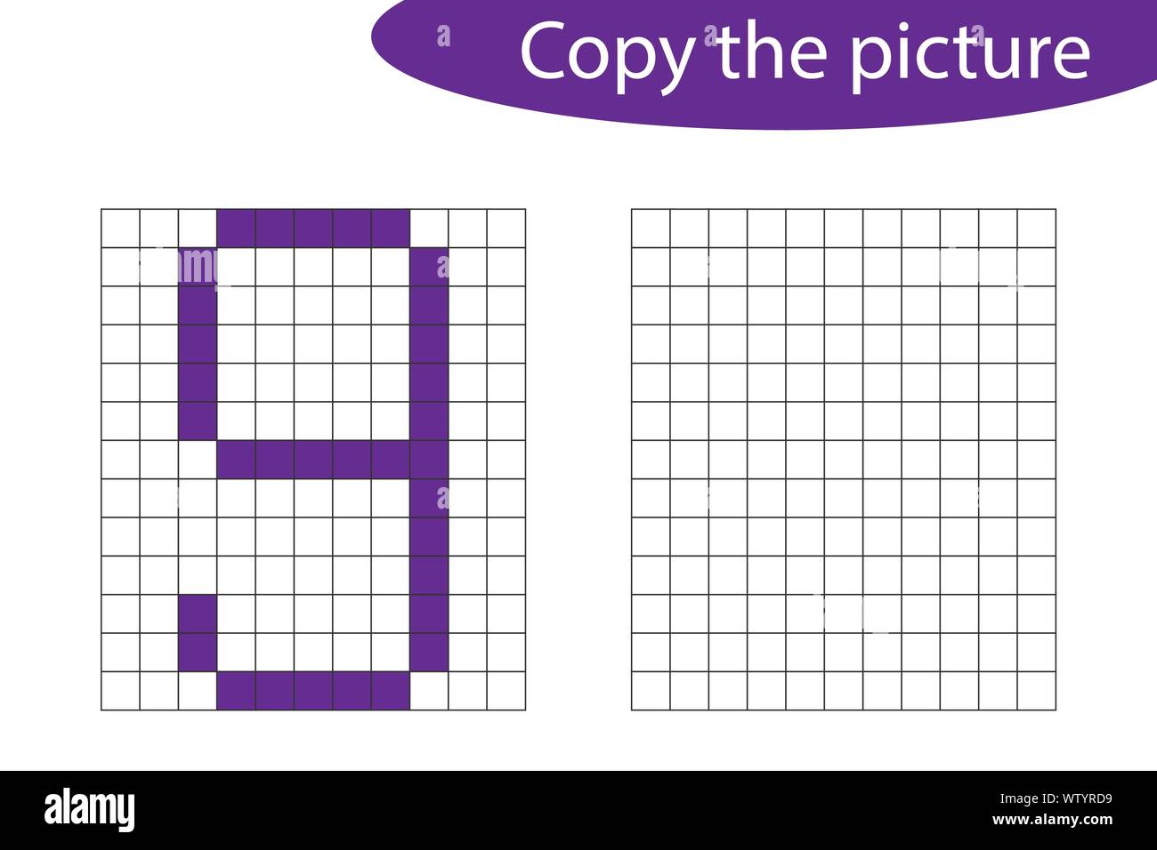 Copy the picture, pixel art, number 9 cartoon, drawing skills training ...