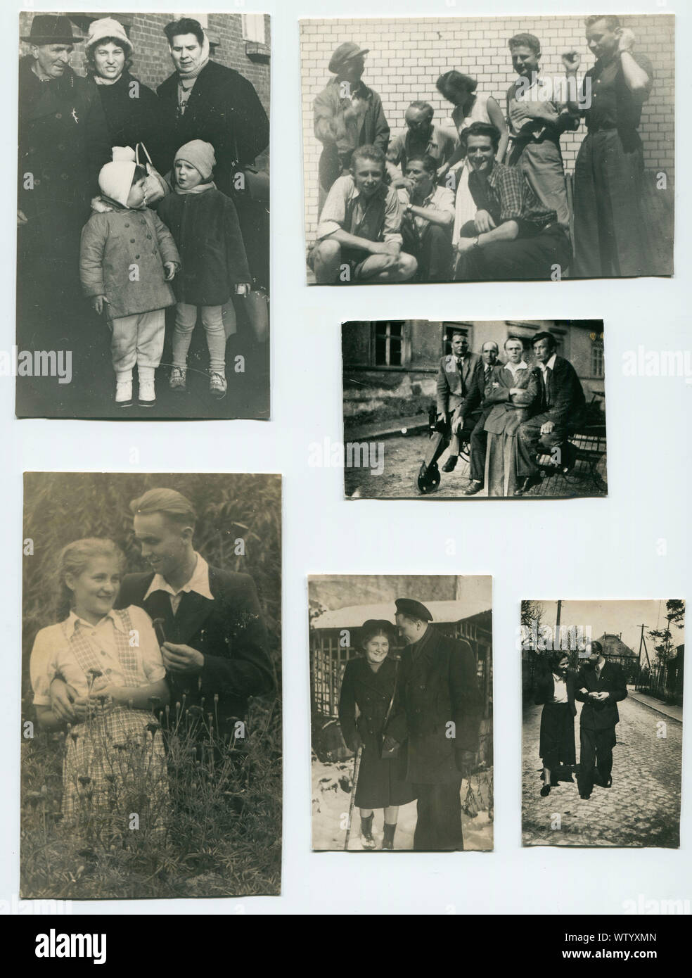 Poland, circa 50s and 60s: various vintage photographs showing people ...