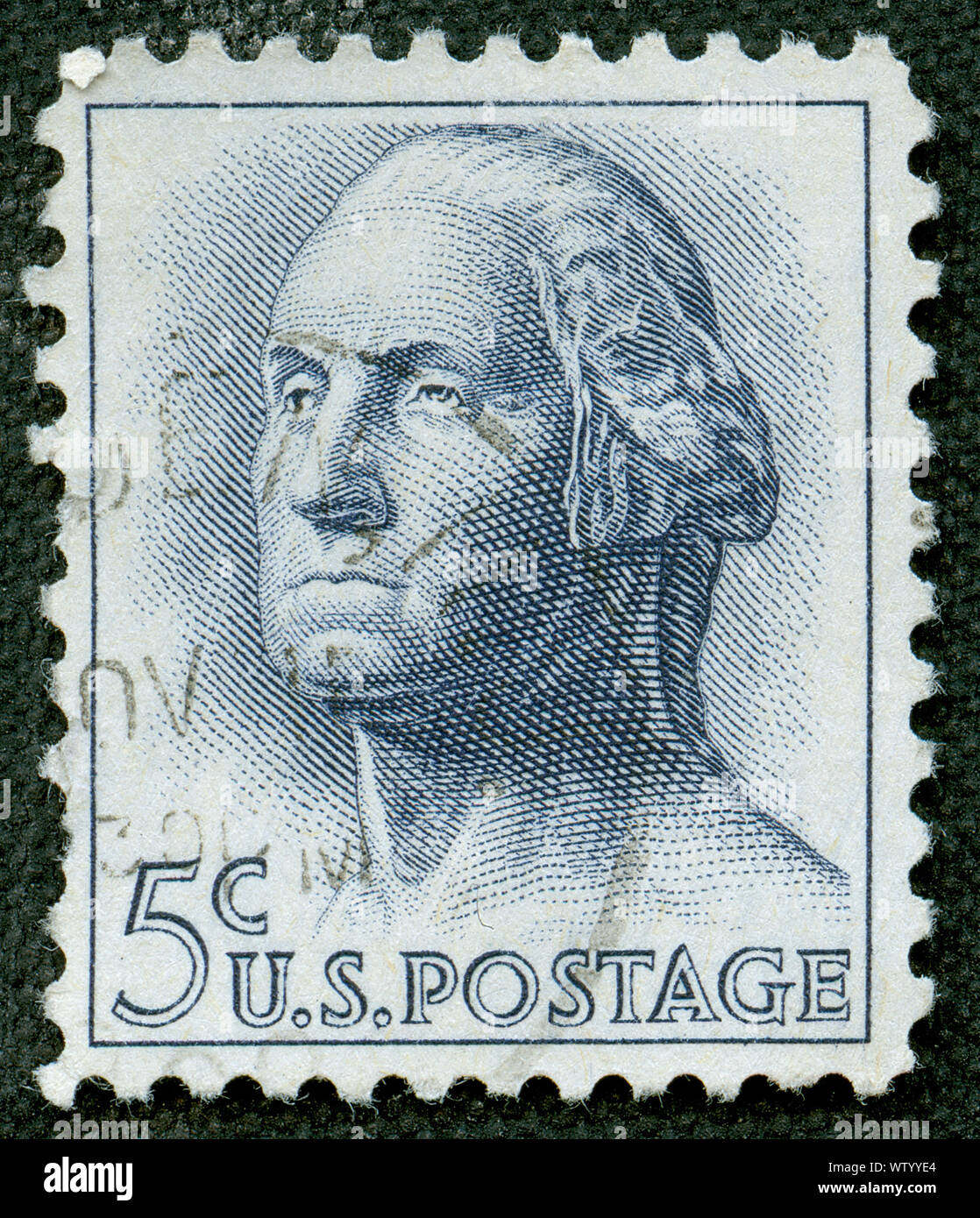 Patriotic American vintage postal stamp Stock Photo - Alamy
