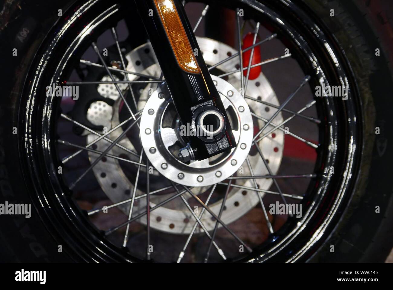 Motorcycle wheel hi-res stock photography and images - Alamy