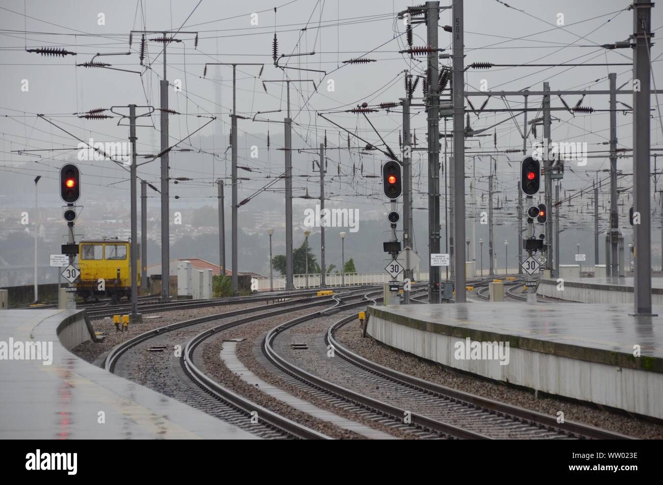 Rainy Day Train Station High Resolution Stock Photography and Images ...