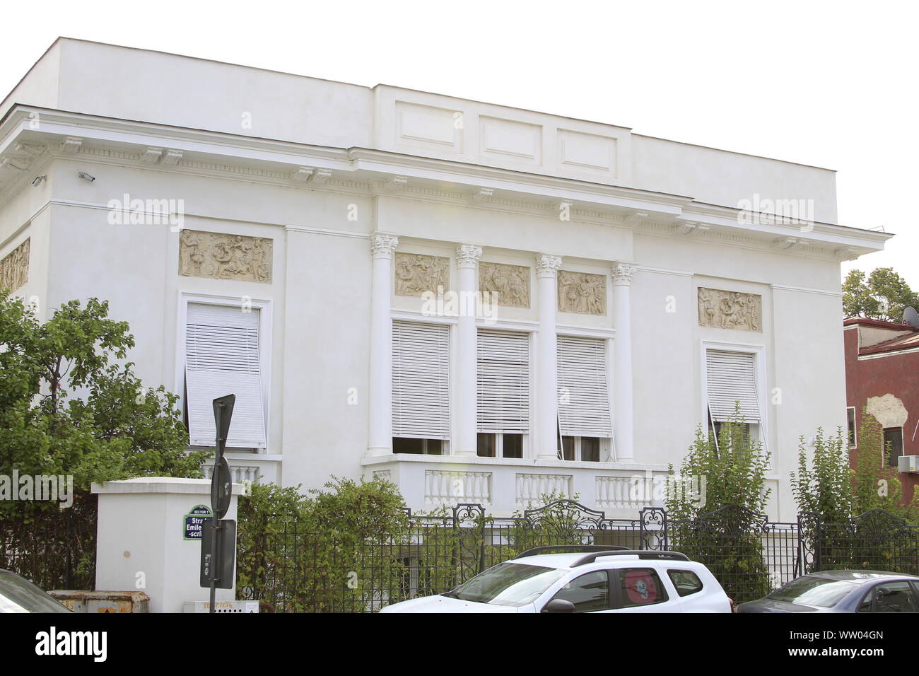 Old houses from the interwar period Stock Photo - Alamy