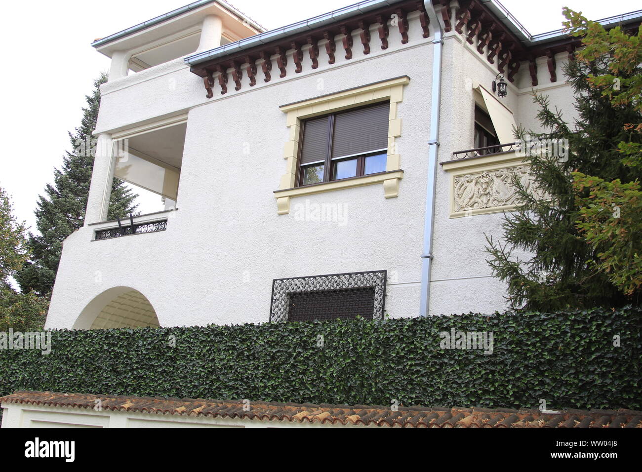 Old houses from the interwar period Stock Photo - Alamy