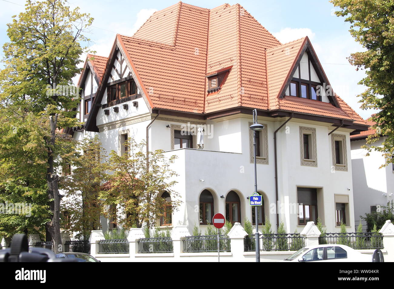 Old houses from the interwar period Stock Photo - Alamy