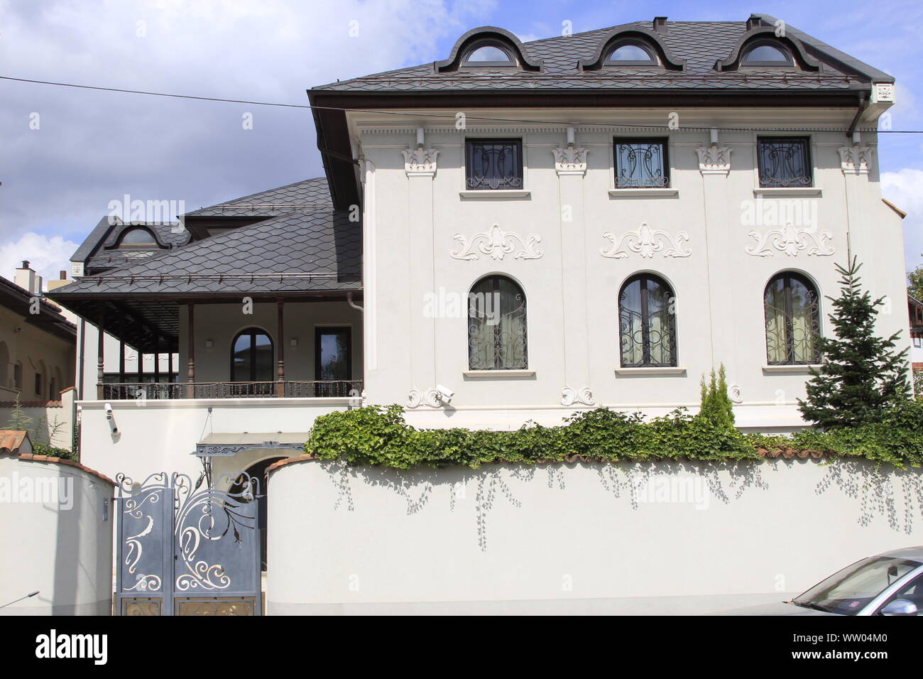Old houses from the interwar period Stock Photo - Alamy