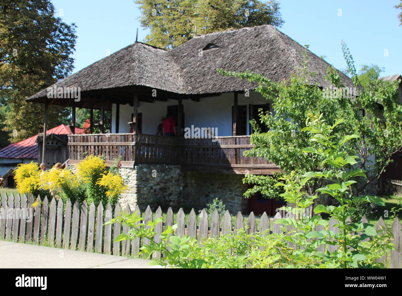 Traditional Romanian houses Stock Photo - Alamy