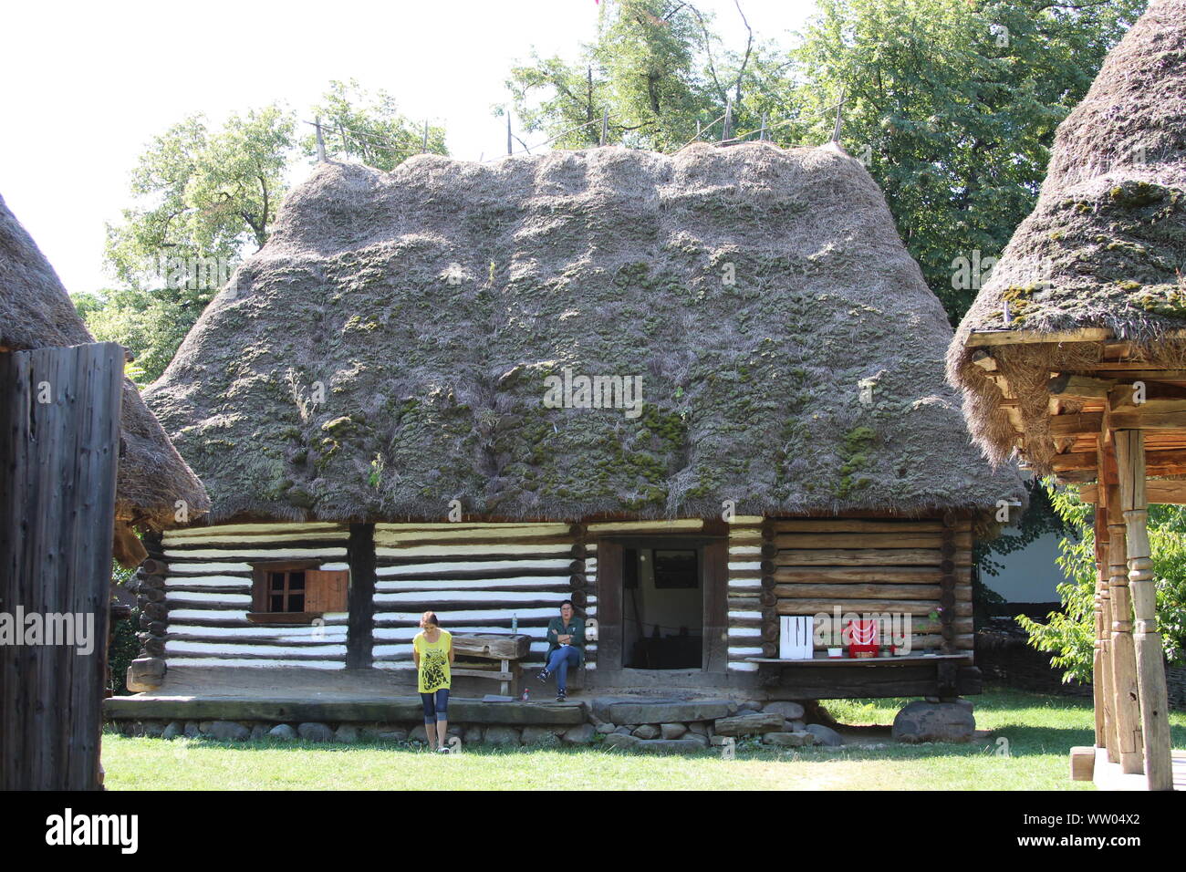 Traditional Romanian houses Stock Photo - Alamy