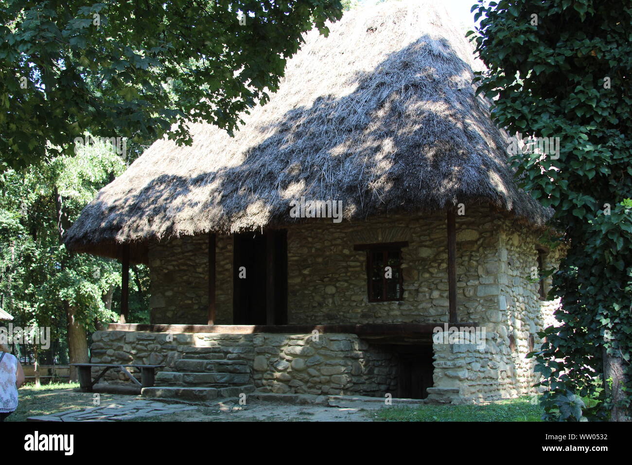 Traditional Romanian houses Stock Photo - Alamy