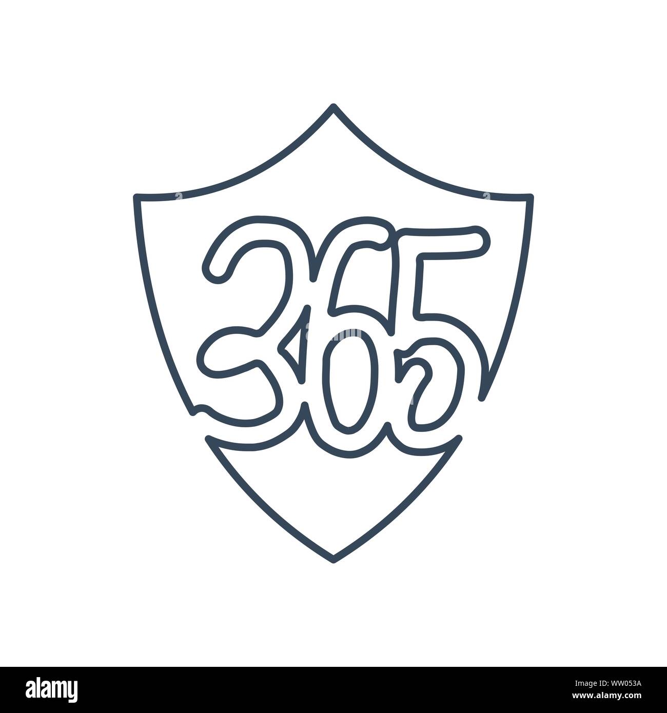 365 logo design Cut Out Stock Images & Pictures - Alamy